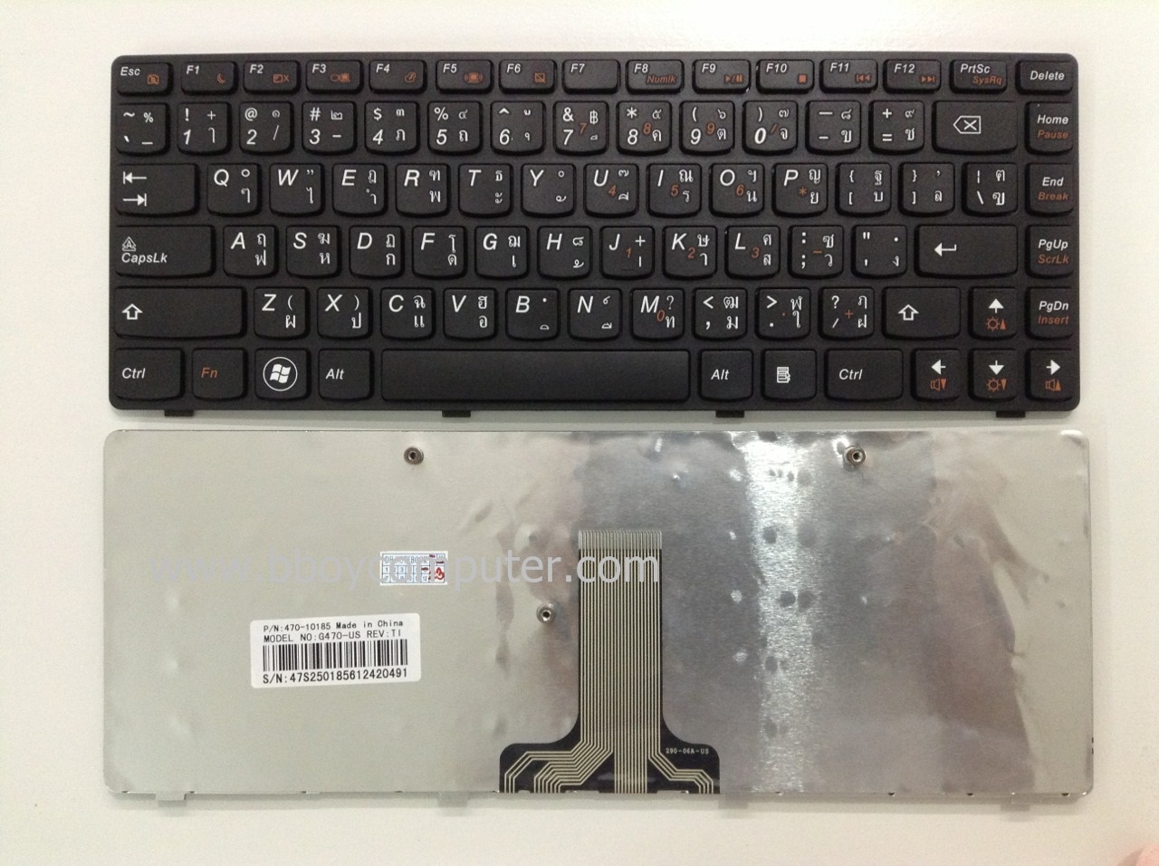 LENOVO Keyboard คีย์บอร์ด LENOVO IDEAPAD B4400 B470 B470E B490 G470 ...