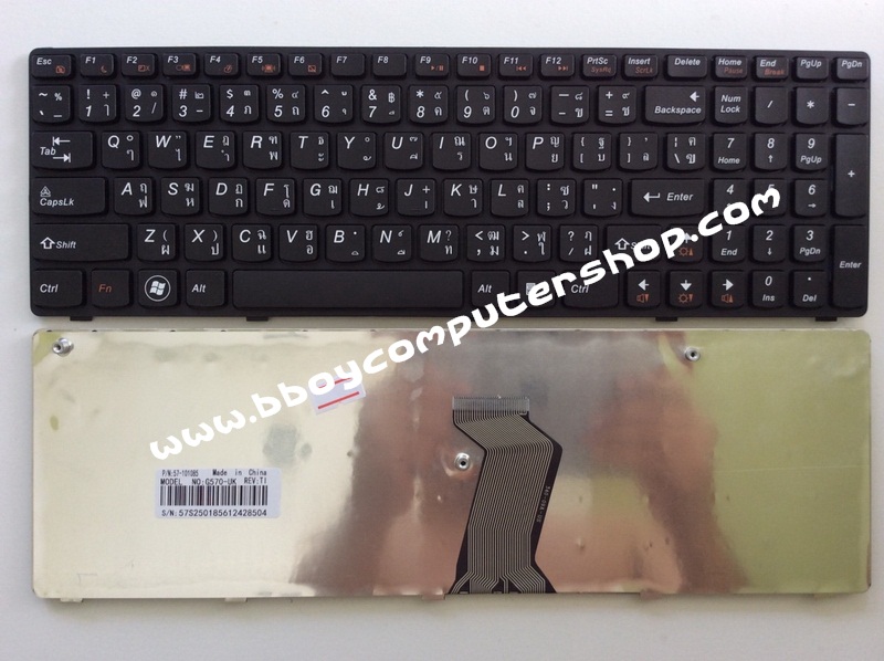 LENOVO Keyboard คีย์บอร์ด LENOVO B570 G570 G575 V570 Z560 Z565 Z570 ...
