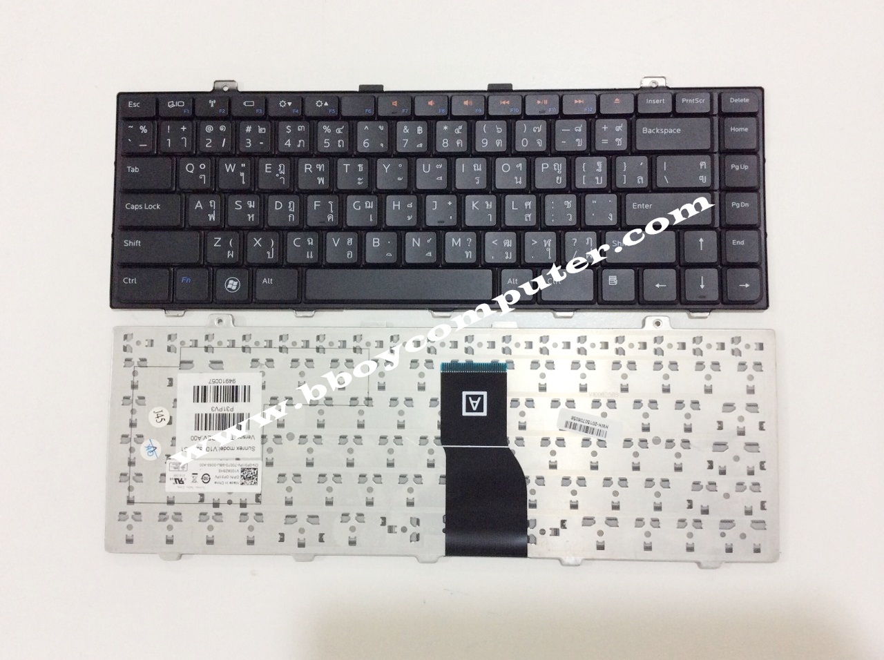 DELL keyboard คีย์บอร์ด DELL XPS L401 L501 STUDIO 1450 1457 1458 ไทย ...