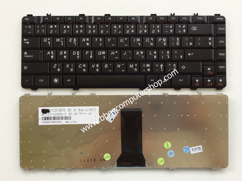 LENOVO Keyboard คีย์บอร์ด LENOVO Y450 Y550 Y460 Y560 B460 V460 สีดำ ไทย ...