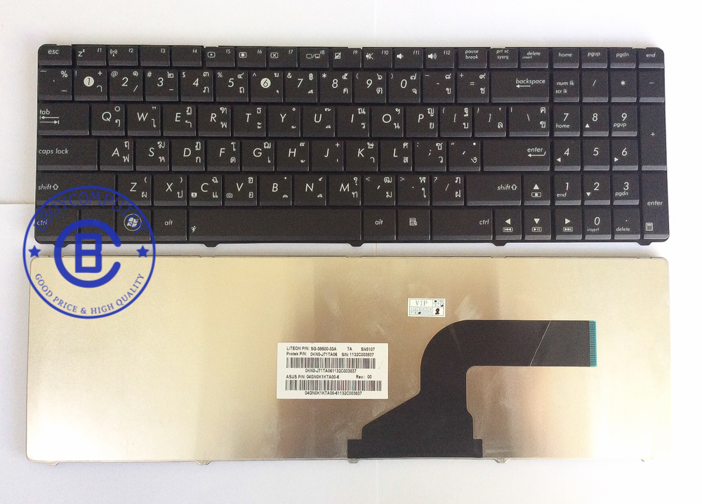ASUS Keyboard คีย์บอร์ด ASUS k53s X54 X54L X54XI X54XB X54C A54L X54H ...