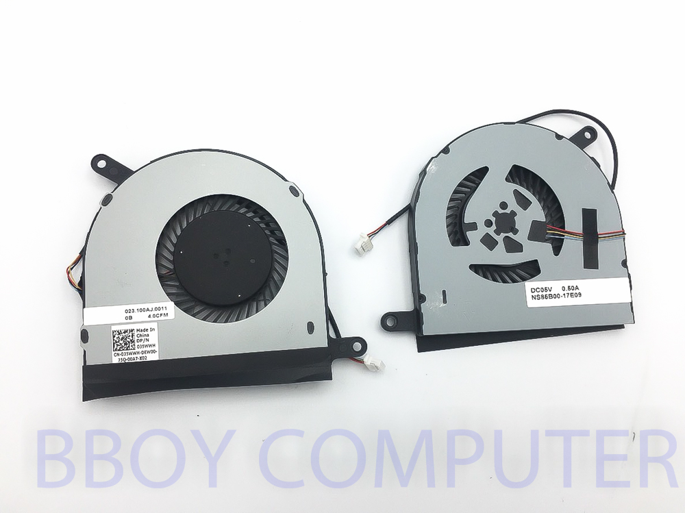 DELL CPU FAN พัดลมโน๊ตบุ๊ค DELL Inspiron 17 7778 CPU cooling FAN แบบ 4 ...