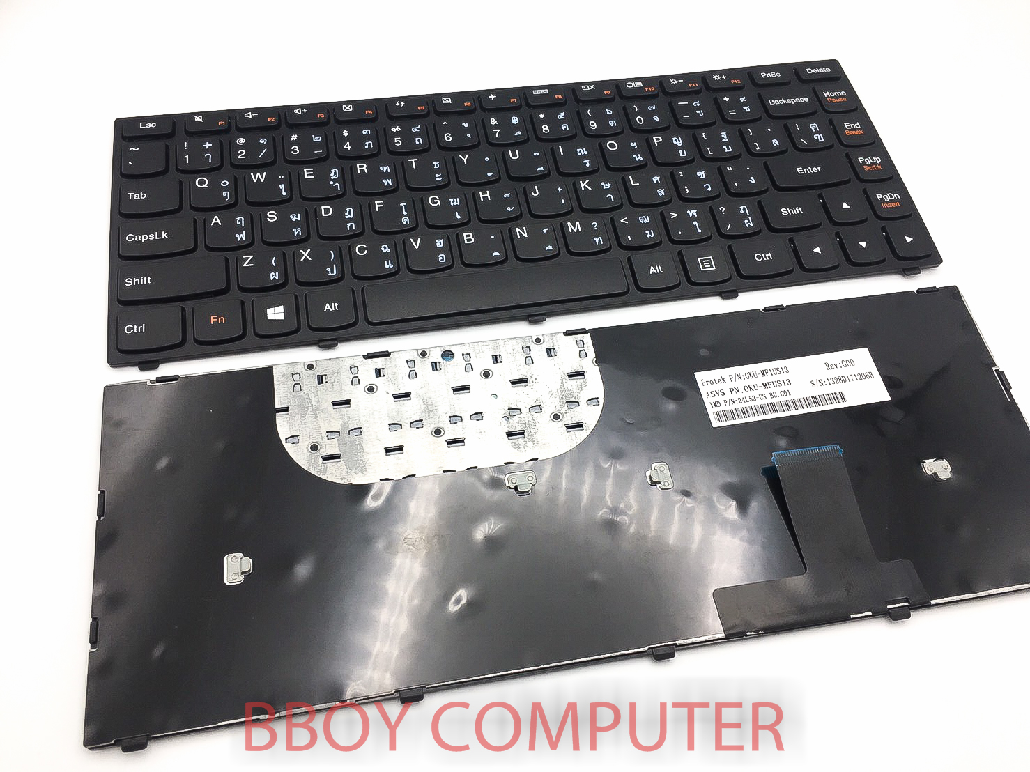 LENOVO Keyboard คีย์บอร์ด LENOVO IdeaPad Yoga13 V127920FS1 25202897 TH ...