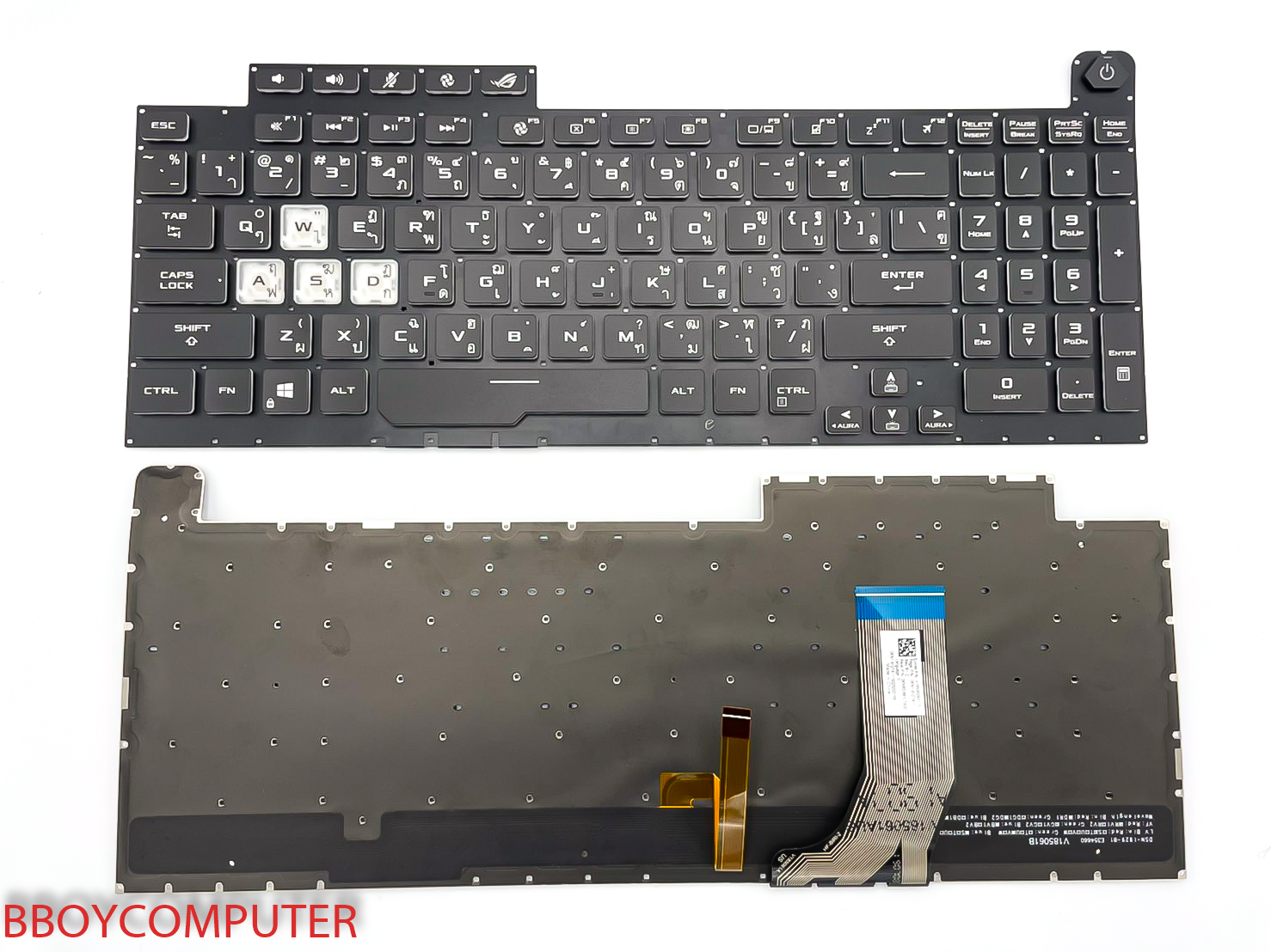 ASUS Keyboard คีย์บอร์ด ASUS ROG STRIX G731 G731GT TH-EN มีไฟ Backlite ...