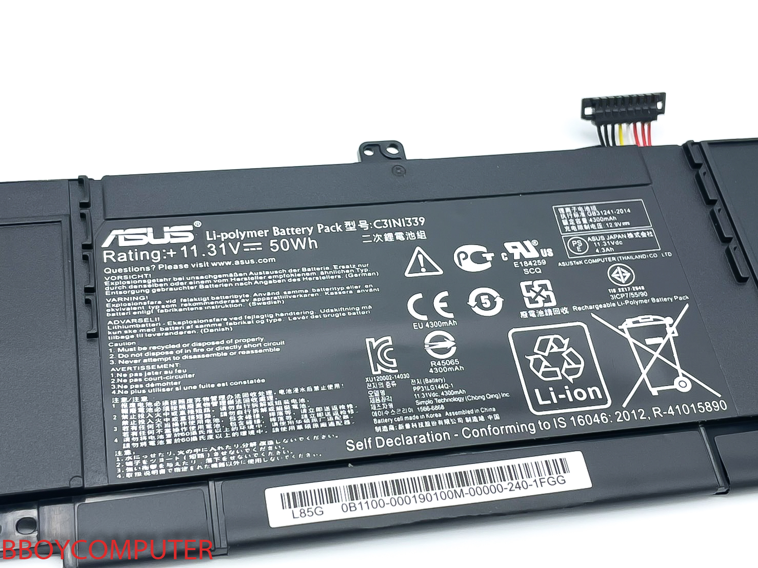 ASUS Battery แบตเตอรี่ ของแท้ ZenBook C31N1339 UX303UB UX303LN Q302L ...