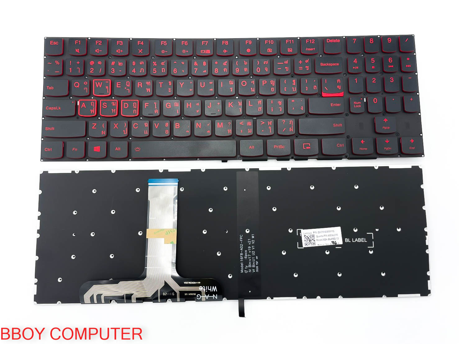LENOVO Keyboard คีย์บอร์ด LENOVO LEGION Y7000 มีไฟ backlite TH-EN ...